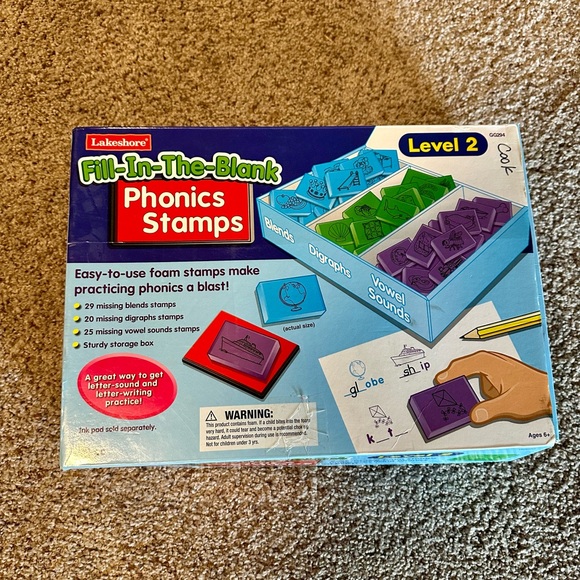 Lakeshore | Toys | Lakeshore Fillintheblank Phonic Stamps Set 2 | Poshmark